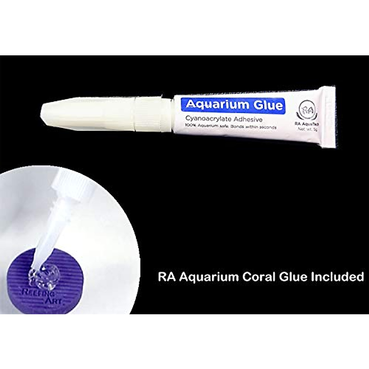 Reefing Art Ceramic Coral Frag Plugs 100 Pack Free Aquarium Glue for SPS LPS Tile (100 Plugs)