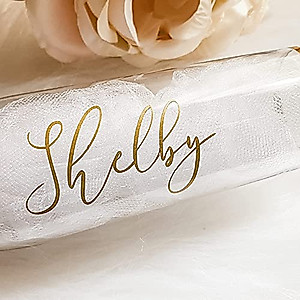 Custom Name Decals for Wedding Party DIY Personalized stickers Bridesmaid Seating Charts Cards Tumbler Hangers Cup Champagne Glasses