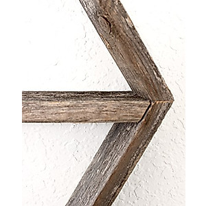 BarnwoodUSA | Rustic Wood Hexagon Shelf - 100% Up-Cycled Reclaimed Wood