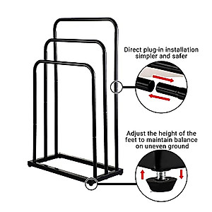 MallKing Freestanding Towel Rack, 3-Tier Metal Towel Holder for Bathroom, Storage Rack for Towels and Bath Towels(Black)