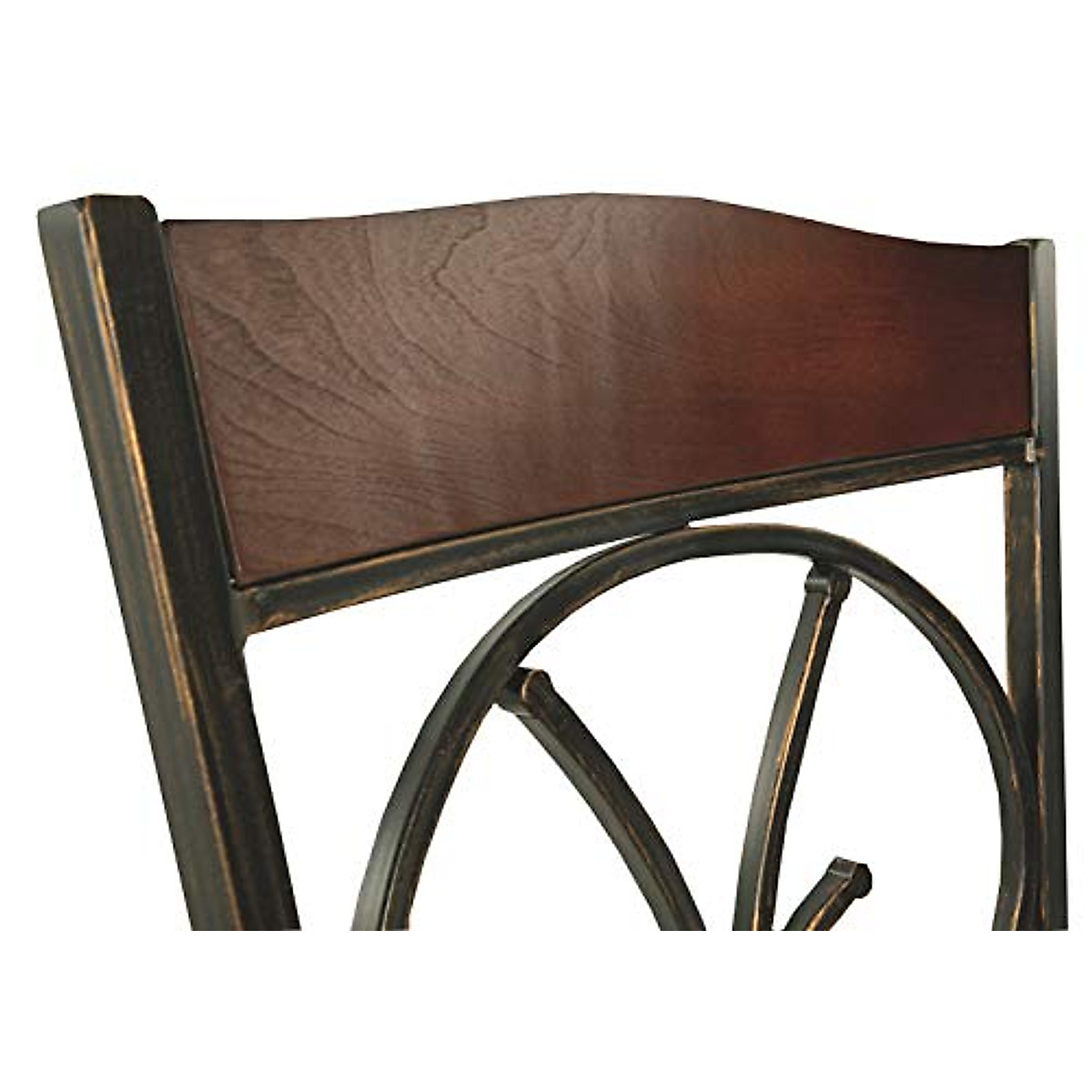 Signature Design by Ashley Glambrey Old World Dining Chair with Cushion, 4 Count,, Brown