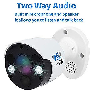 GW 8 Channel 4K NVR 8MP 4K AI Smart Home Security Camera System, (4) Dome and (4) Bullet Built-in Microphone Audio Recording HD 2160P 4K IP PoE Cameras, Face Recognition/Human/Vehicle Detection