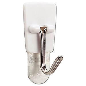 3M Command 17067Mpes General Purpose Hooks, Small, 0.5Lb Cap, White, 28 Hooks & 32 Strips/Pack