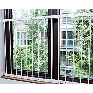 Window Guards for Children, Adjustable Wide Child Safety Window Guard Prevents Accidental Falls, Home Security Childproof Interior Bar Guard for Windows Wide 36.22" - 61.41"(2 Panels)