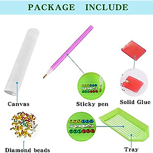 LIULIMI Partial Drill Diamond Painting, Small 5D Diamond Painting Kits Special Shape for Adults & Kids Diamond Flowers Picture, Christams Home Wall Decor 30 X 40 CM/12 X 16in (Flower I)