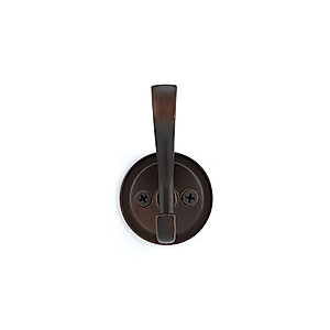 Richelieu Hardware BP84025BORB Classic Metal Hook, Brushed Oil-Rubbed Bronze