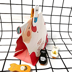 4 Pcs Clothes Pegs, Wooden Clothespins Multifunctional Craft Pegs Cat Design Photo Clips, Cute Snack Sealing Clips Party Supplies