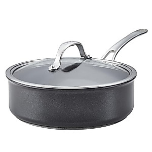 Anolon X Hybrid Nonstick Induction Saute Pan With Lid, 3.5 Quart - Charcoal Gray