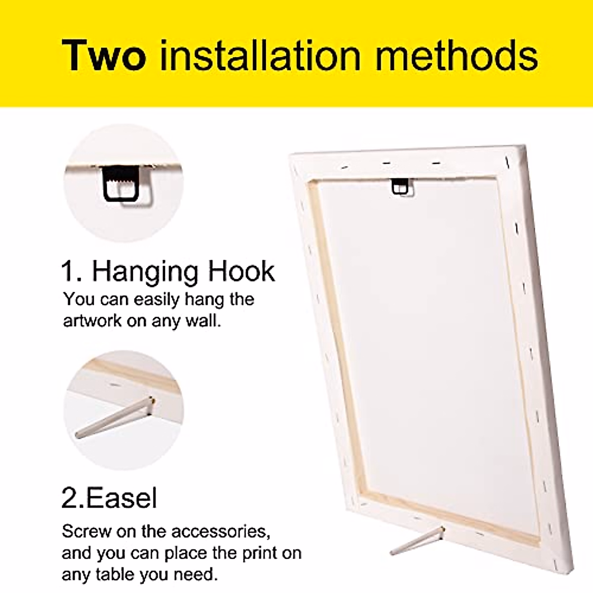 Inspirational Canvas Wall Art Motivational Desiderata Poem Canvas Print Positive Literaty Canvas Painting Office Home Wall Decor Framed Gift 12x15 Inch