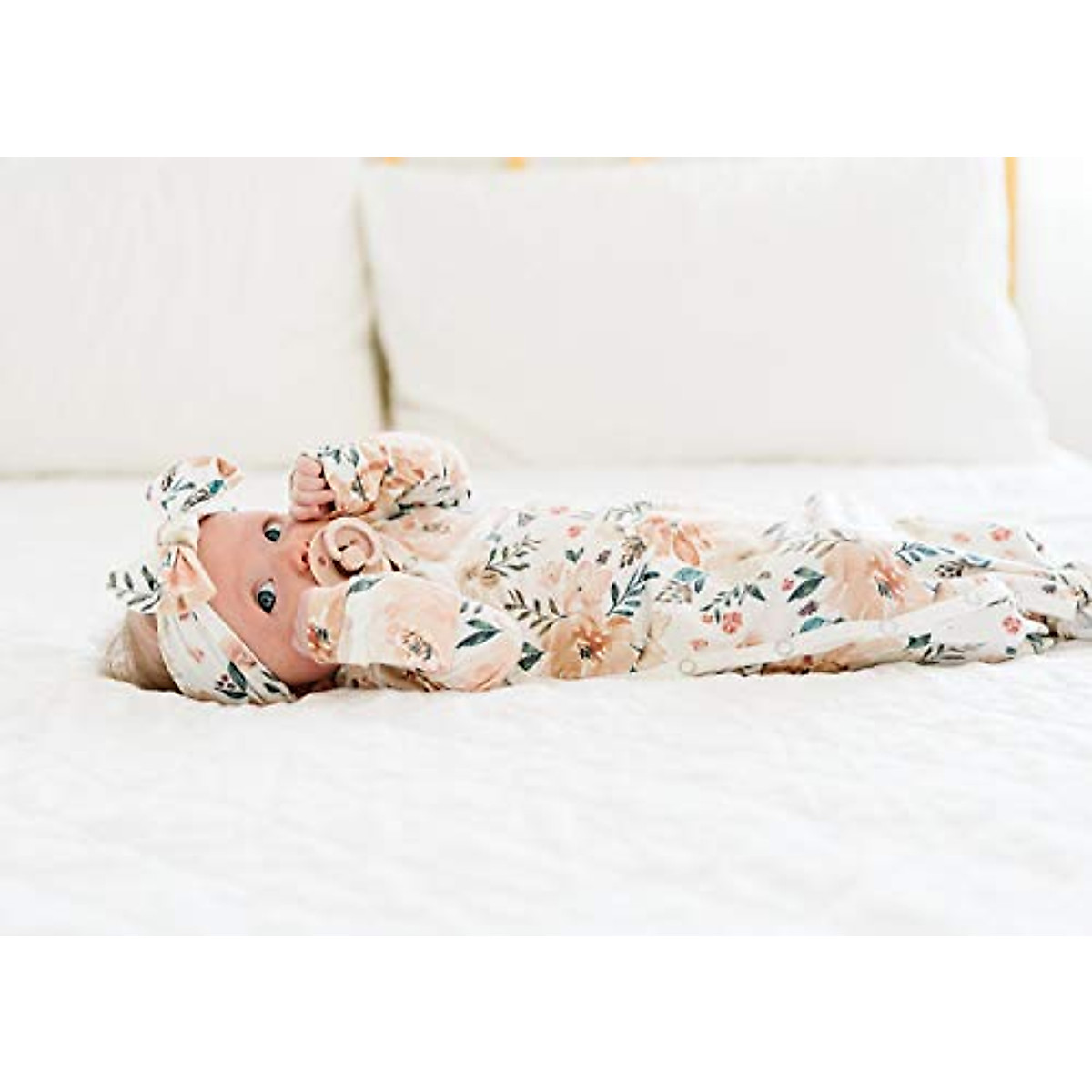 Copper Pearl Newborn Knotted Gown Autumn