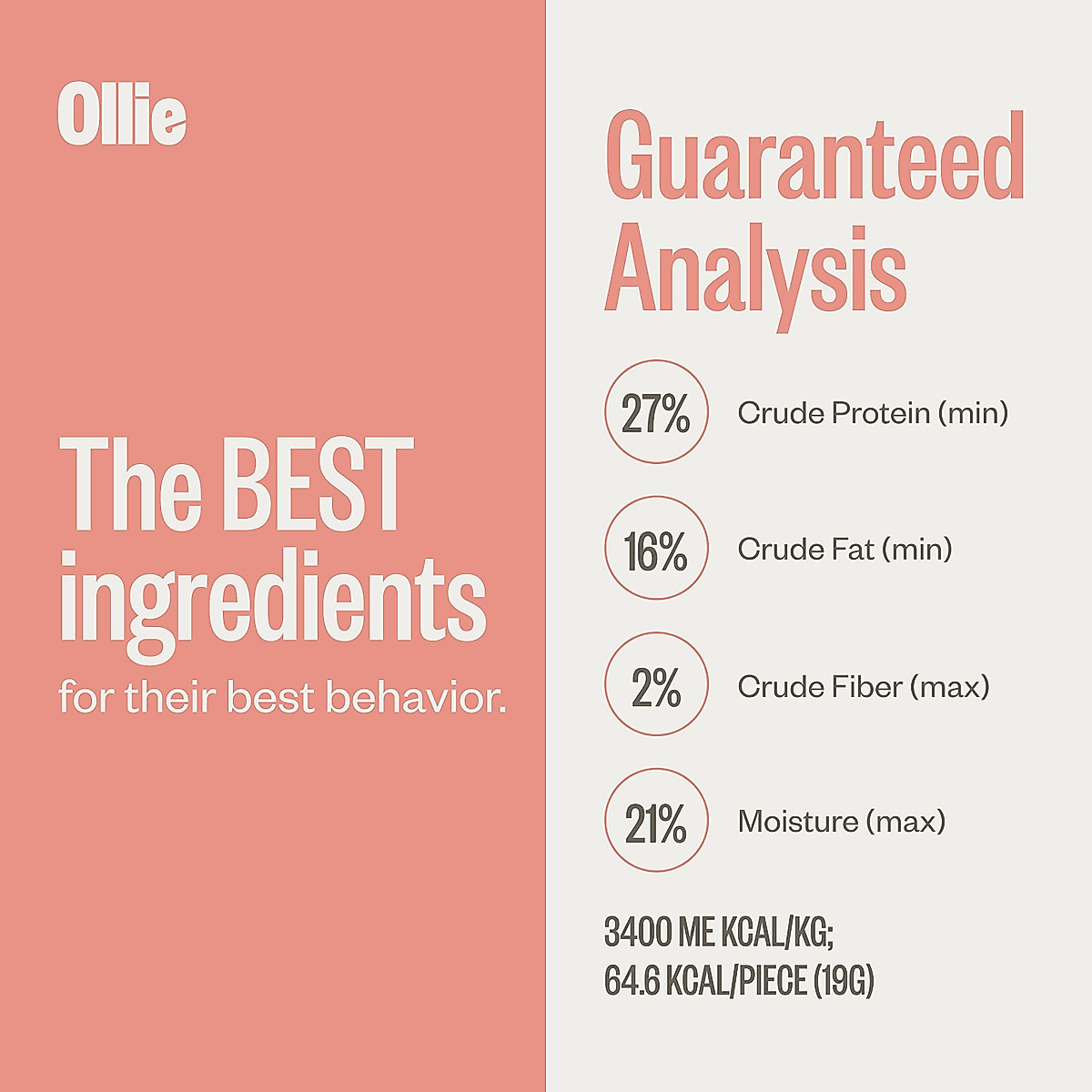 Ollie Beef and Sweet Potato Jerky Recipe Dog Treats - Dog Jerky Treats All Natural - Healthy Dog Treats - Beef Jerky for Dogs - Real Meat Dog Treats 5 Oz.