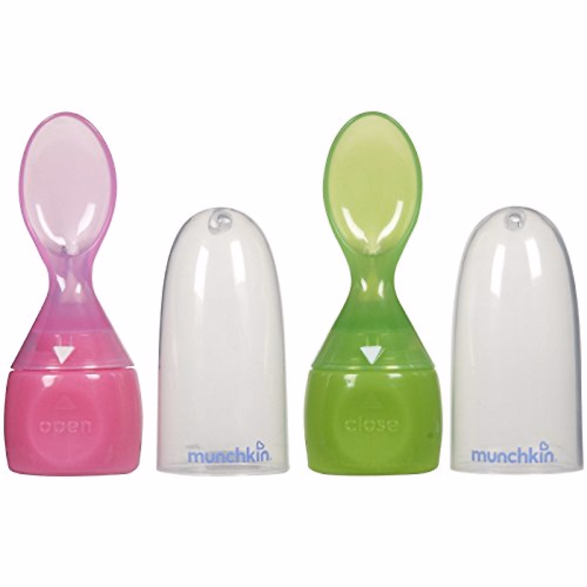 Munchkin Click Lock Food Pouch Spoon Tips - 2 Ea Colors May Vary