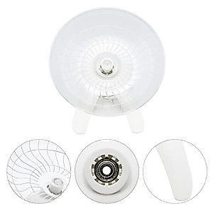 Hamster Wheel Hamster Flying Saucer Silent Exercise Wheel Running Wheel for Dwarf Hamsters Gerbil Mice Small Animals (White)