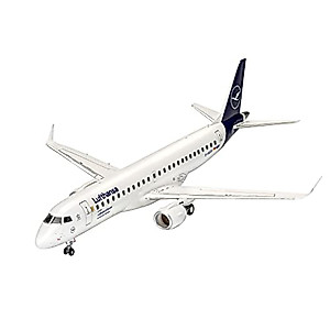 Revell 03883 1:144 Embraer 190 Lufthansa New Livery Plastic Model Kit, Multicolour (Revell 03883 3883)