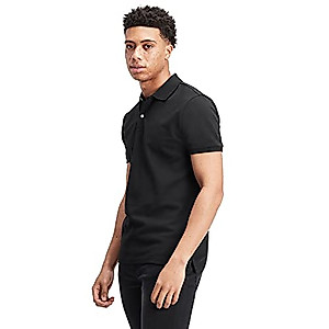 GAP Mens Stretch Pique Polo Shirt, True Black V2, X-Large US