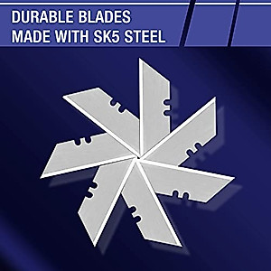 WORKPRO Quick-Change Utility Knife and Utility Knife Blades with 50-pack Heavy Duty Box Cutter Blades