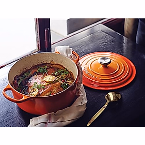 Le Creuset Enameled Cast Iron Signature Round Dutch Oven, 2 qt., Flame