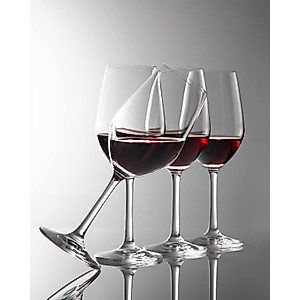 GIFORYA Wine Glasses Set of 2,16 OZ Crystal Clear Wine Glasses, Long Stem Red & White Wine Glasses for Daily Use or Birthday Gift, Lead-Free Premium Drinking Glassware