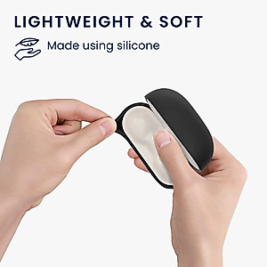 kwmobile Case Compatible with Bose QuietComfort Earbuds II Case - Silicone Cover Holder for Earbuds - Black