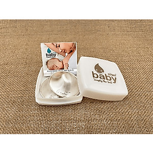 SILVERBABY Silver Nursing Cups, Silver Cups, Nipple Shields for Nursing Newborn, Nipple Guards, Nipple Covers Breastfeeding, Nipple Covers Breastfeeding, 925 Silver