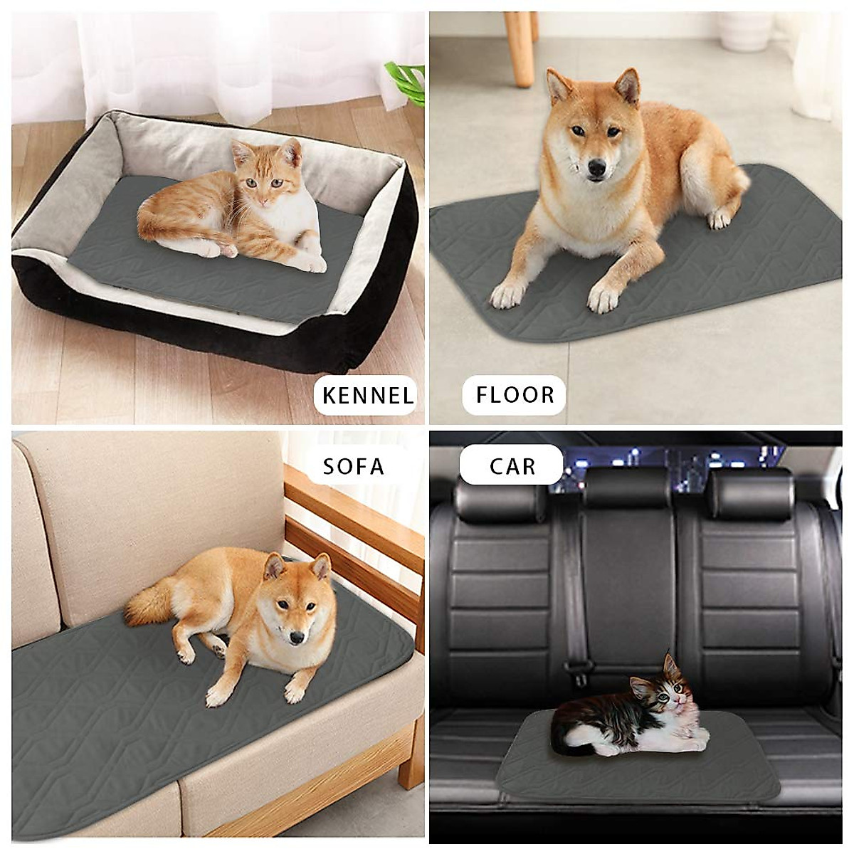 SUNNYTEX Waterproof Dog Bed Cover Dog Mat Pet Pad Pet Blanket for Couch Sofa Bed Mat Anti-Slip Furniture Protrctor