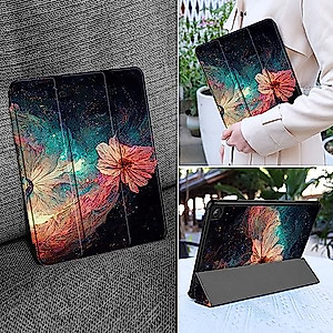 MEEgoodo Case for Amazon Fire Max 11 Cover 2023 (Only Compatible with 13th Generation Tablet), Tablet Cases with Folding Stand + Automatic Sleep/Wake + Hard Back Shell + Microfiber, Beautiful Galaxy