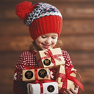 500PCS Thank You for Supporting My Small Business Stickers, 4 Designs,Thank You Stickers Roll for Jewelry Packaging,Business Boutiques Shop Wrapping Supplies 2''