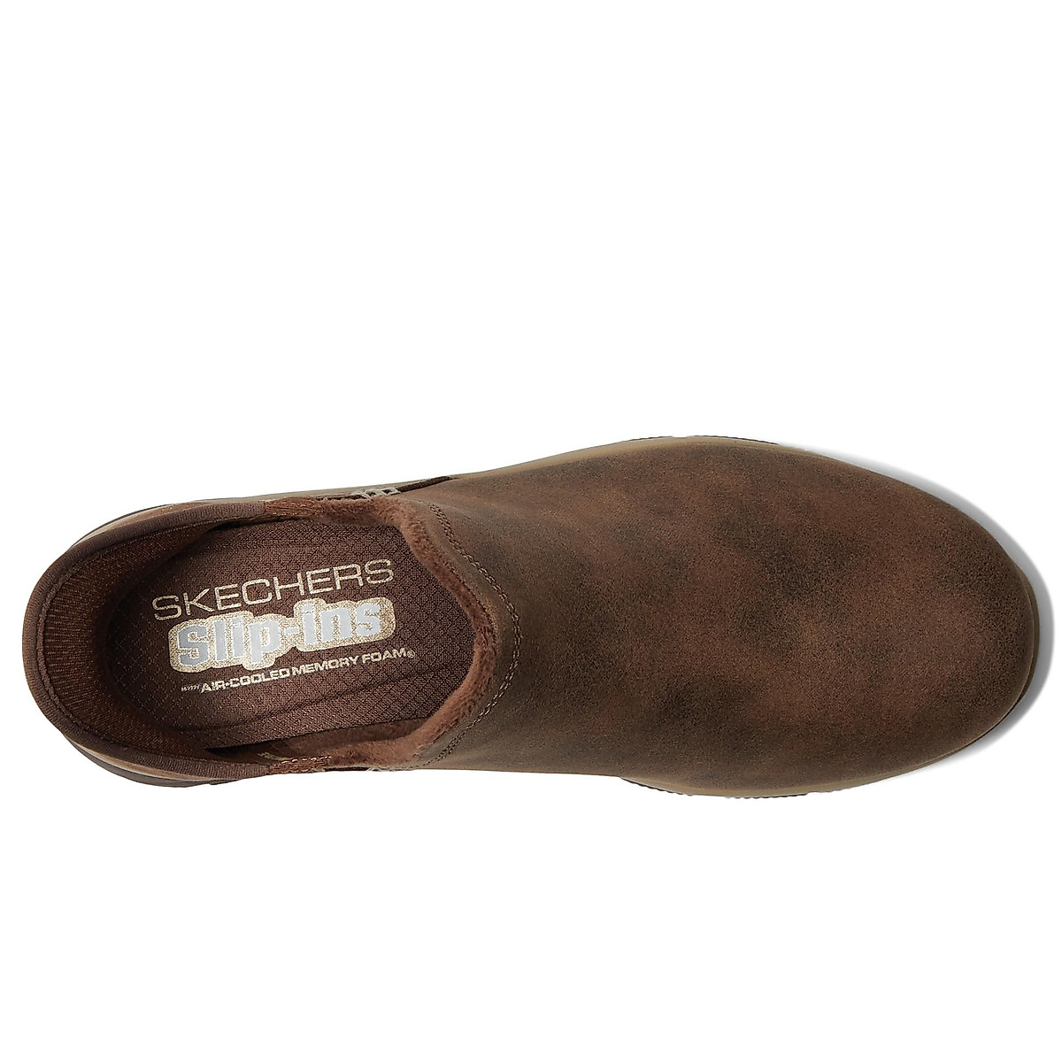 Skechers Women's Easy Going-Modern Hour-Hands Free Slip-Ins Ankle Boot, Chocolate, 8.5