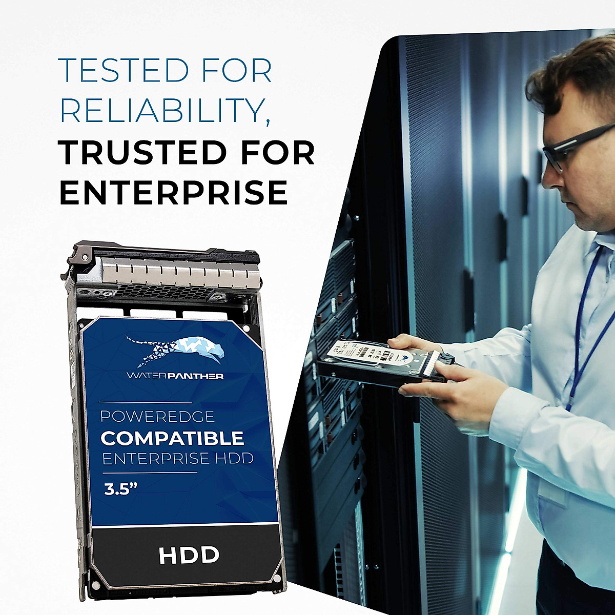 14TB 7200 RPM SATA 6Gb/s 3.5" HDD for Dell PowerEdge Servers | Enterprise Hard Drive in 13G Tray