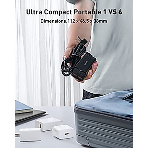 Baseus USB C Charger - PowerCombo On 100W Power Strip with 4 USB Ports & 2 Outlet Extender - USB Charging Station for MacBook Pro/Laptops/iPhone/Samsung/iPad Fast Charging