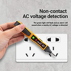 YIFEIJIAO,AC Voltage Detector Pen Non-Contact Inductive AC/DC Voltage Tester w Sound Light