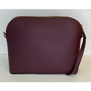Michael Kors MICHAEL Michael Kors Jet Set Travel MD Dome XCross Crossbody bundled with SM TZ Coinpouch Purse Hook (Merlot)