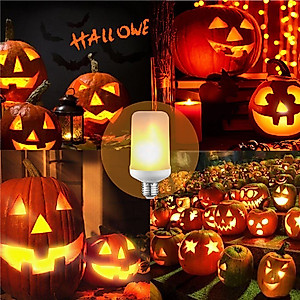 MINTSSOUL LED Flame Effect Fire E26 Light Bulbs,Creative with Flickering Emulation Lamps,Simulated Nature Fire in Antique Lantern Atmosphere for Holiday Hotel/Bars/Home Decoration Restaurants