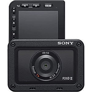 Sony Cyber-Shot DSC-RX0 II Digital Camera + SanDisk 64GB Ultra microSD Memory Card, Portable Mini Metal Camera Dolly, Portable Handheld Monopod/Selfie Stick & More (13pc Bundle)