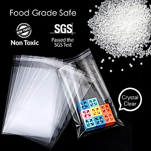 LEOSINDA 50pcs 9 X 12" Clear Resealable Cellophane Bags Treat Bags Cookie Bags Cello Candy Bags Self Sealing Adhesive Gift Wrap Plastic Small Business Packaging 1.3mil