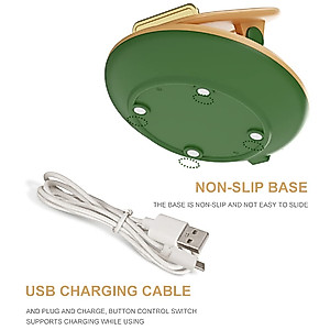 LED Desk Lamp Clip on Lamp Cordless Table Light Adjustable Gooseneck Dimmable Touch Rechargeable Battery Eye-Caring Night Light for Kids,Mini Cute Lamp for College Dorm Bedroom Reading (Yellow)