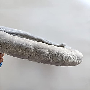 MORDEN MS-Steering wheel covers, plush short steering wheel cover with inner ring car non-slip cotton handle cover winter winter