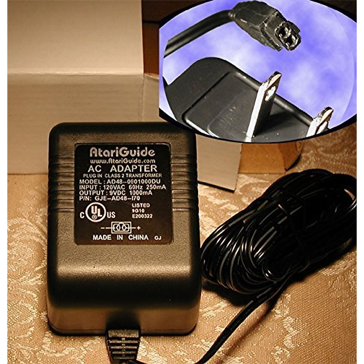 Ac Power Adapter for Atari 7800 System