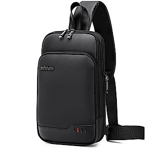 Dolomy Sling Backpack Sling Bag Crossbody Shoulder Bag, Multipurpose Chest Bag Travel Hiking Daypack for Men
