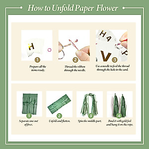 Sage Green Birthday Party Decorations with Birthday Banner,Tissue Tassels Paper Pompoms,Balloons,Birthday Sash,Cake Topper Birthday Decorations for Women Adults