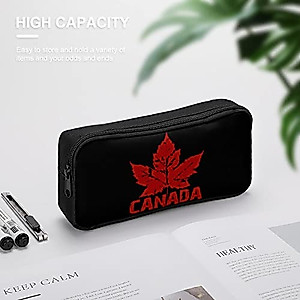 Canada Pencil Case Stationery Pen Pouch Portable Makeup Storage Bag Organizer Gift