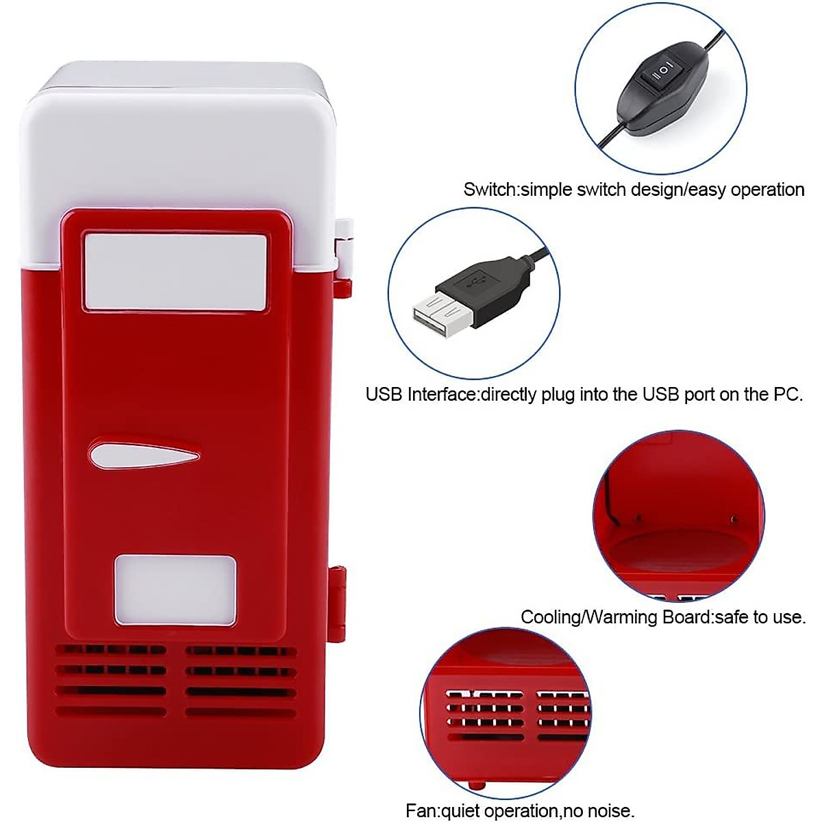 Generic Mini USB Fridge (RED)