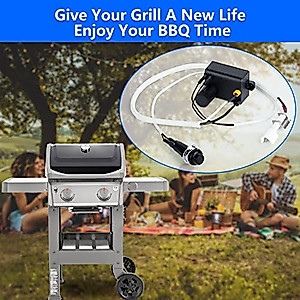 Apromise 7642 Grill Igniter Replacement - Electronic Grill Igniters for Weber Spirit 210 and Spirit 310 Gas Grills (2013 and Newer) - Grill Igniter for Models with Front-Mounted Control Panels