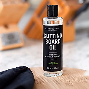 Caron & Doucet - Cutting Board & Butcher Block Conditioning & Finishing Oil | 100% Coconut Derived & Vegan, Best for Wood & Bamboo Conditioning & Sealing | Does NOT Contain Mineral Oil!