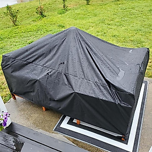 Outdoor Patio Table Cover-Outdoor Furniture Covers for Table and Chairs 40x40x45cm 600d Strong Tear Resistant Waterproof Patio Furniture Covers Patio Set Cover Outdoor Waterproof Table Covers