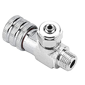 Fish Tank CO2 Needle Check Valve Stainless Steel Aquarium CO2 Regulator CO2 Generator Needle Valve Aquarium CO2 Bubble Counter (01#)
