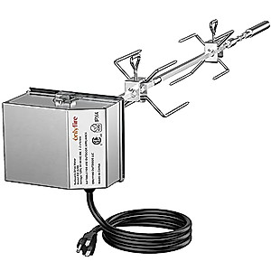 onlyfire Stainless Steel Rotisserie Kit Fits for Weber 7659 Spirit and Spirit II 200/300 Series Gas Grill