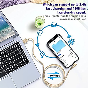 iPhone Charger,3 Pack 6FT Lightning Cable [Apple MFi Certified] iPhone Fast Charging Cable 90 Degree Nylon Braided Cord Compatible with iPhone 14/13/12/11 Pro Max/XS MAX/XR/XS/X/8/7/Plus/iPad