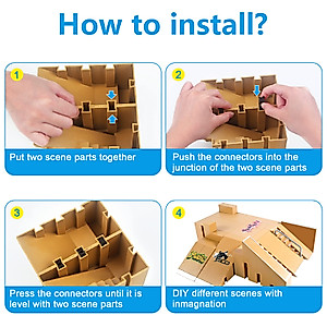 Fingerboard Skate Park Kit,Skateboard Finger Toys with 3 Finger Skateboards & 8 Skatepark Deck Ramp for Boys or Girls Gift, Mini Finger Board Skate Training for Kids Ages 5 and up