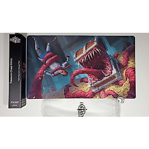 Fantasy North - Treasure Chest Mimic - TCG Playmat and Mouse Pad - 24 x 14 inches